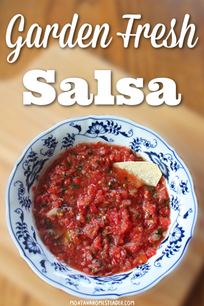 How to make and Preserve Garden Fresh Salsa - Montana Homesteader